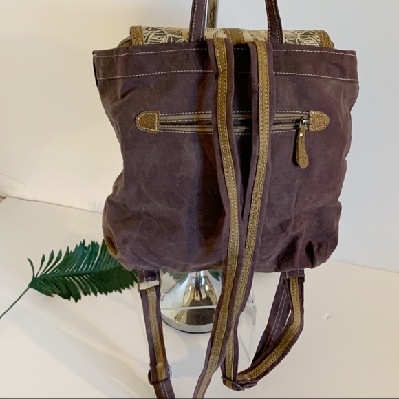 Myra Bag | Bags | Myra Lace Vintage Canvas Leather Backpack Bag | Poshmark